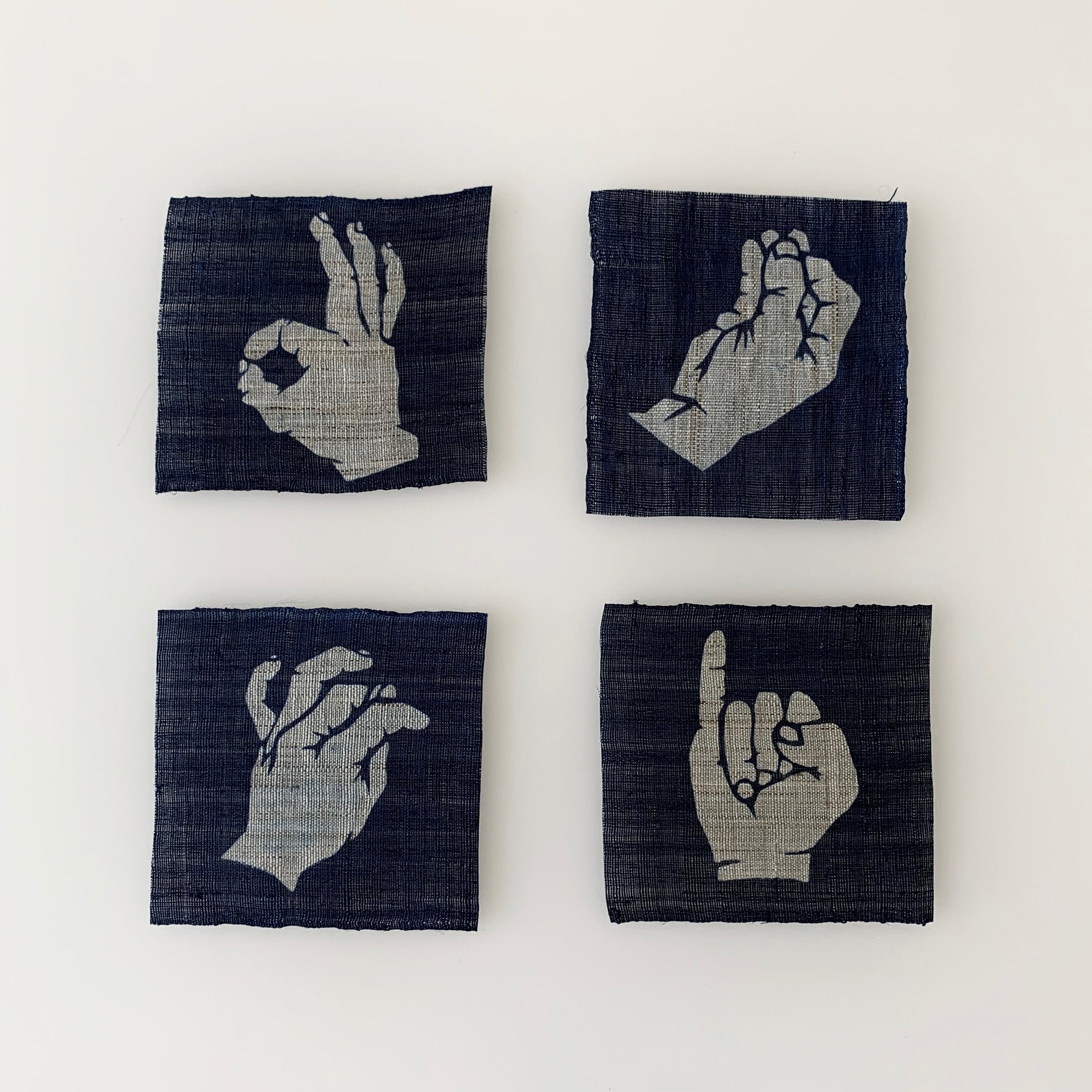 BUAISOU Sukumo Hand-Dyed Natural Indigo Coasters TEMPO Japanese Goods ...
