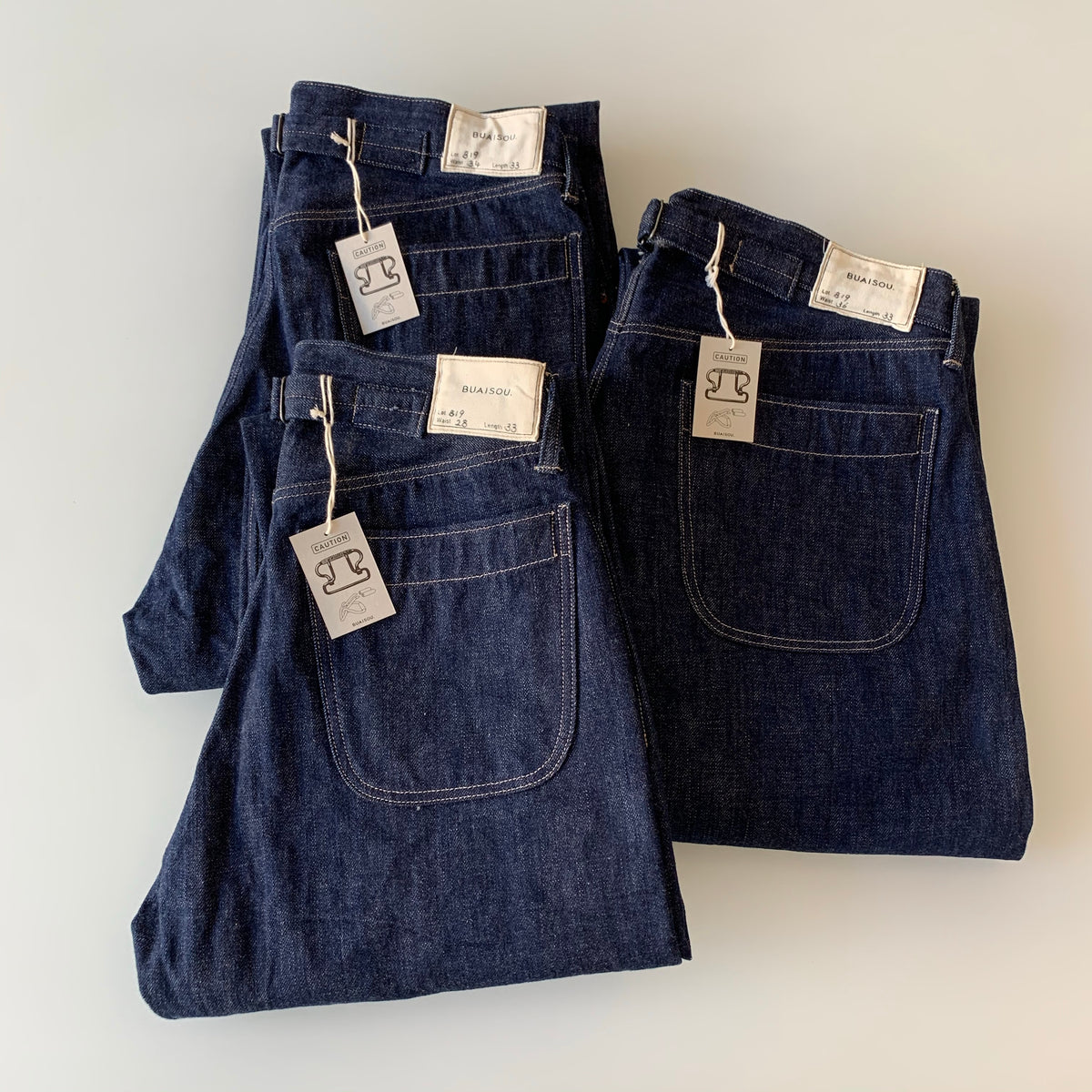 BUAISOU - 819 Denim 13.5oz Selvedge - Hi-Rise Wide Tapered - Sukumo ...